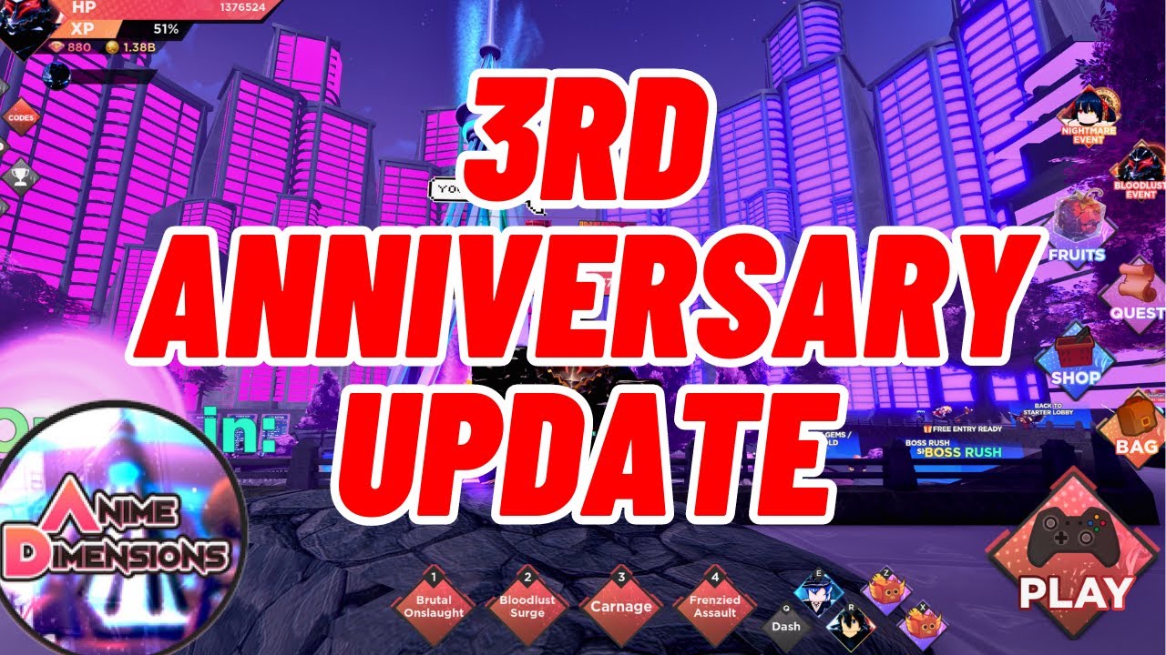 3rd Anniversary Update! I am the Luckiest in the Game!! Anime ...