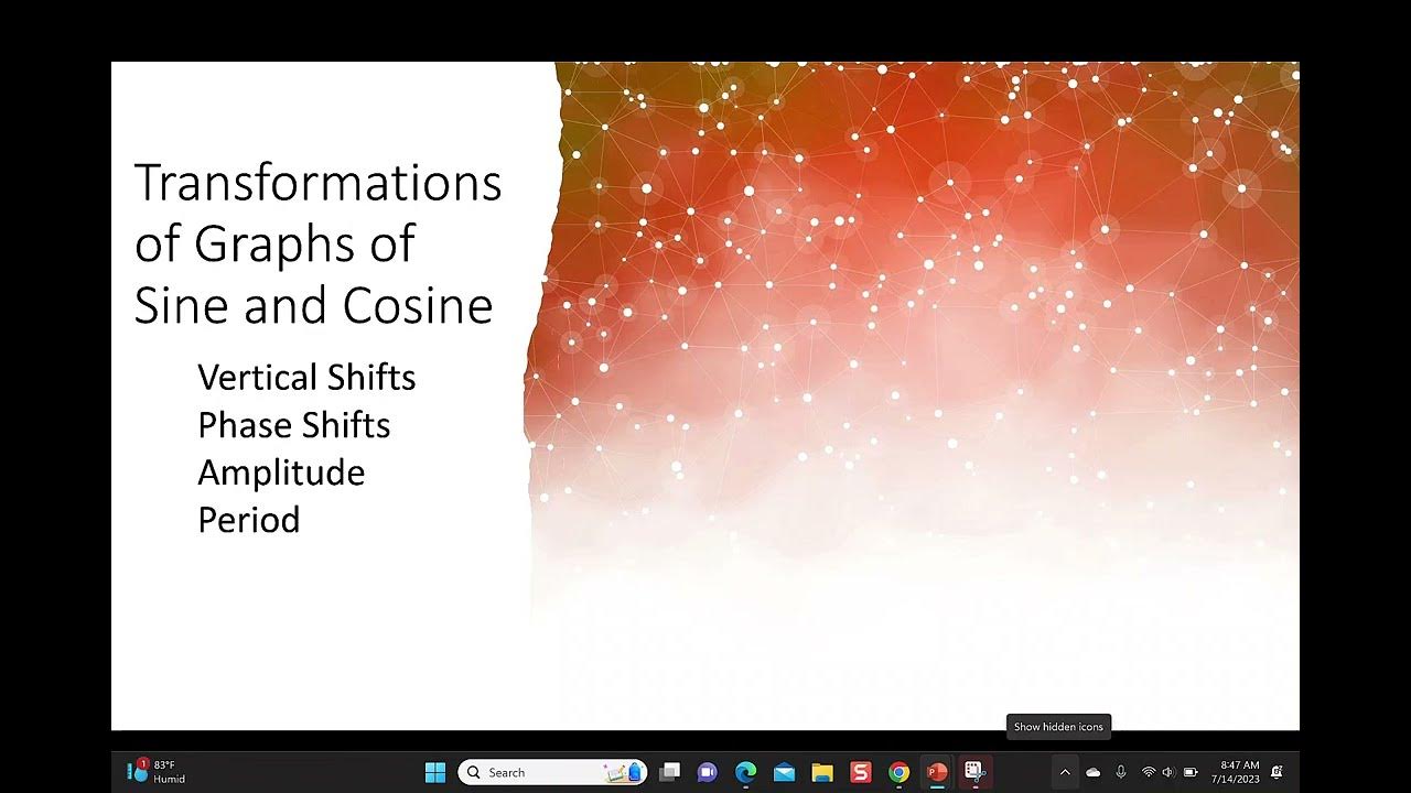 Transformations of Sine and Cosine Graphs: Amplitude, Phase Shift ...