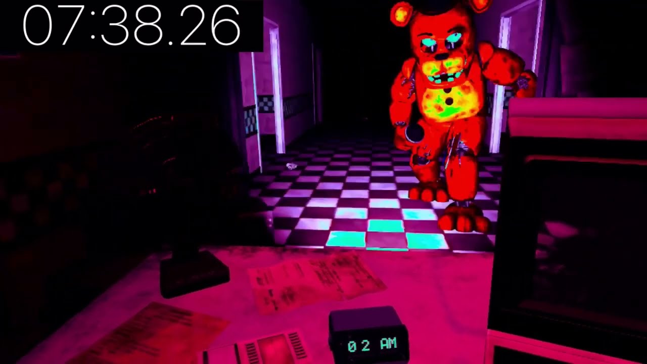 FNAF HELP WANTED FNAF 2 BLACKLIGHT SPEEDRUN WORLD RECORD! (Speedrun ...