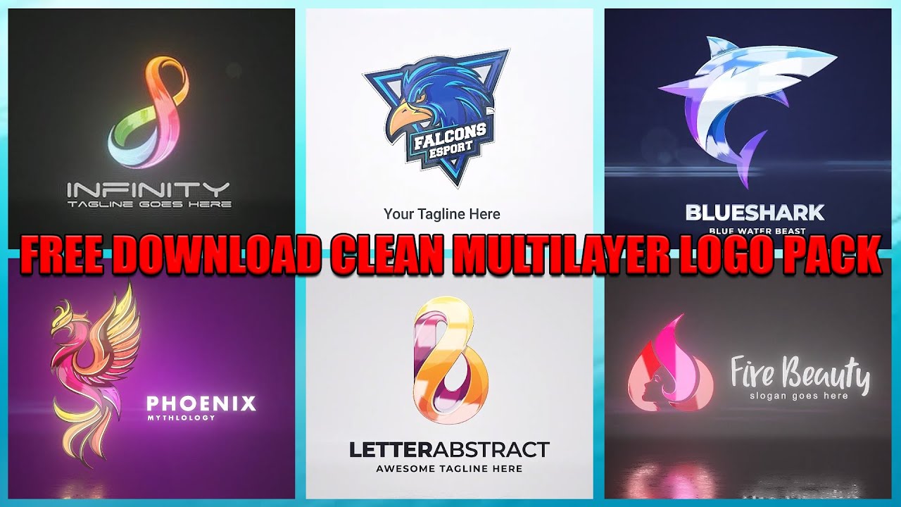 Free Download Clean Multilayer Logo Pack - YouTube