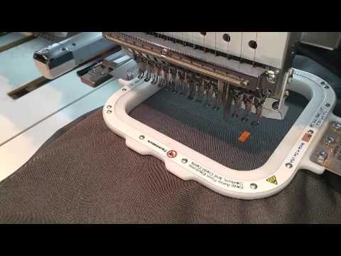 Bulky truck seat cover embroidery with a Barudan 4 head machine ...