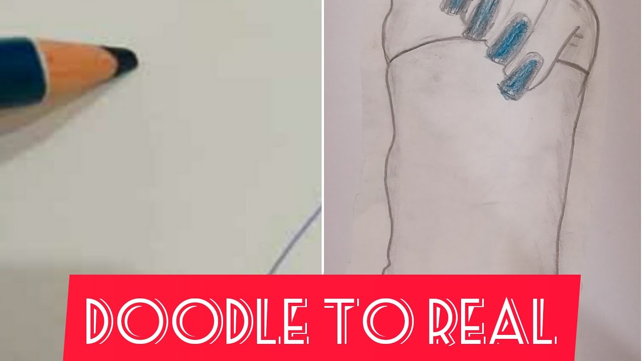 Doodle to Realistic Sketch🤔 - YouTube