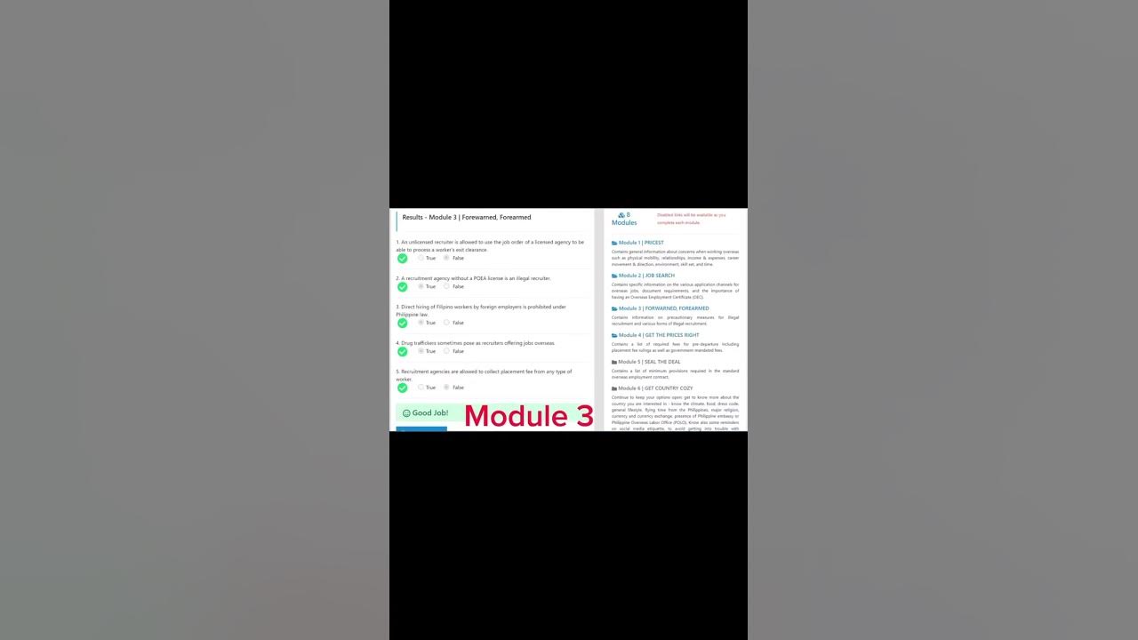 Peos Answers Module 1 To Module 8 Youtube