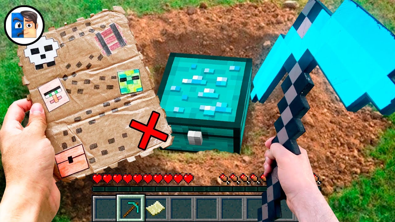MINECRAFT IN REAL LIFE - HOW I FOUND DIAMOND TREASURES | Minecraft RTX ...