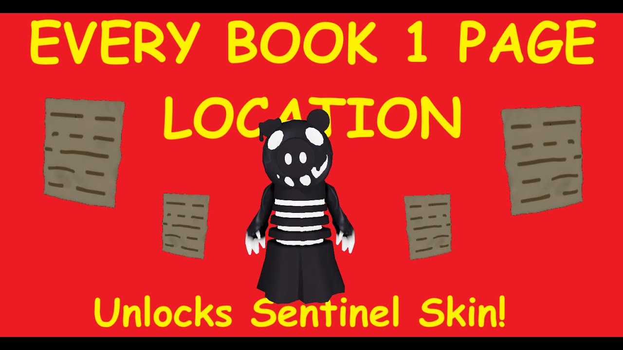 All Piggy Book 1 Page Locations! (Sentinel Skin) - YouTube