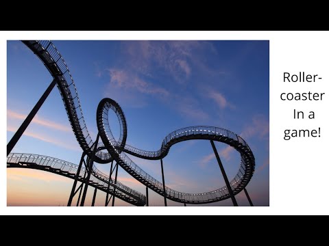 most beautiful roller coaster! everything is built by me! - YouTube