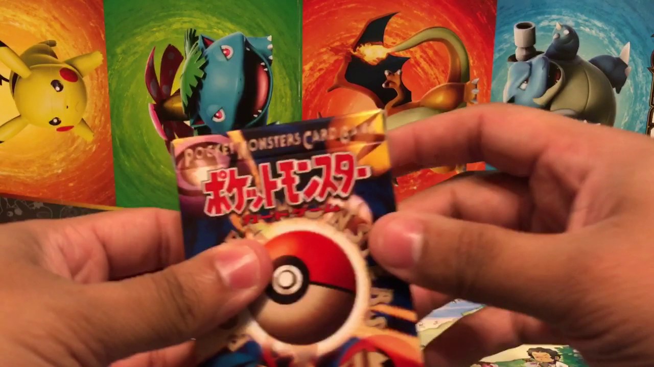 20th anniversary Japanese Pokémon base set starter deck opening - YouTube