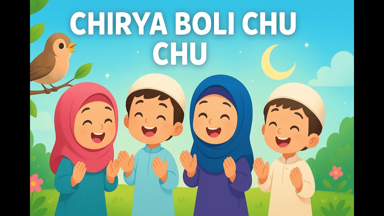 Chirya Boli Chu Chu | Kids Naat Cartoon | Girls Hijab & Boys Cap ...