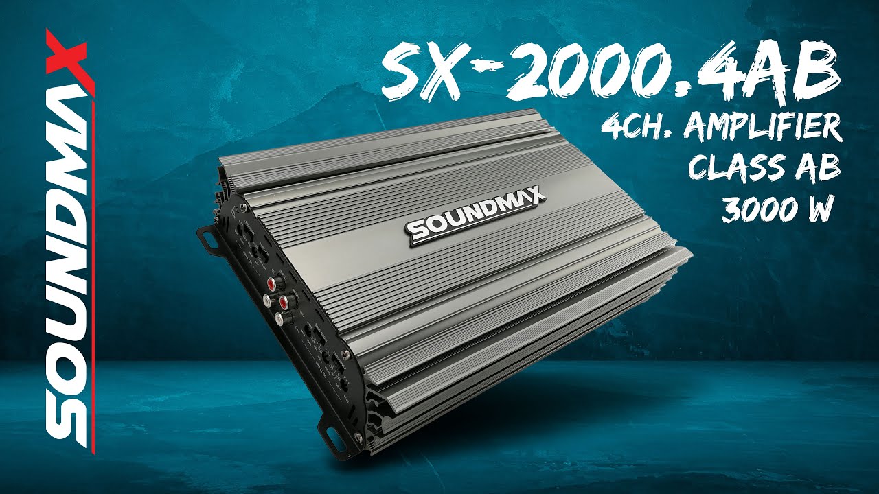 #SOUNDMAX SX-2000.4AB | 4 KANAL CLASS AB AMPLİFİKATÖR - YouTube