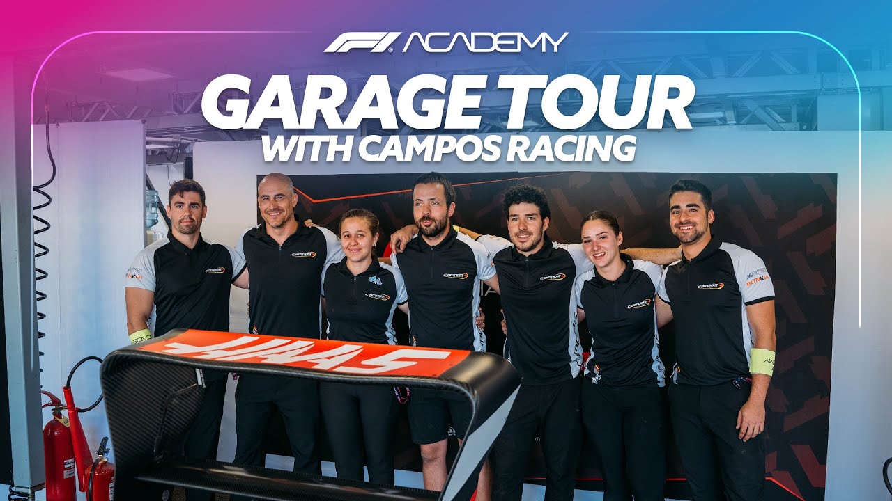 Take A Tour Of The Campos Racing Garage | F1 Academy - YouTube