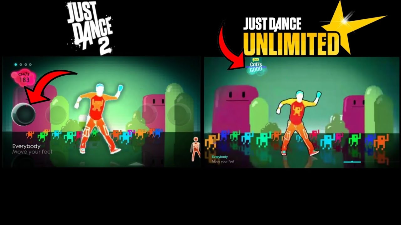 Tracking Comparison For Move Your Feet On Just Dance 2 And Just Dance ...