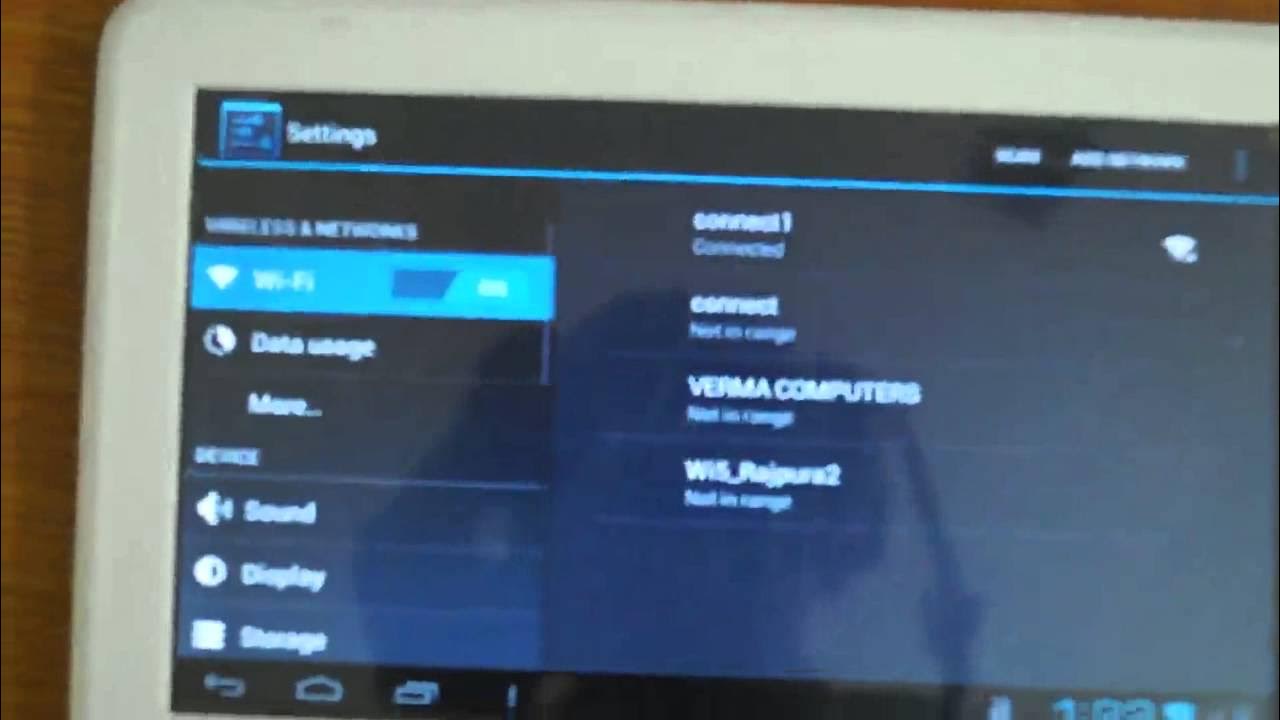 How to Connect Wifi on Tablet - YouTube