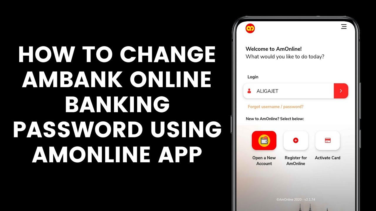 How to Change or Reset AmBank Internet Banking Password Using AmOnline ...