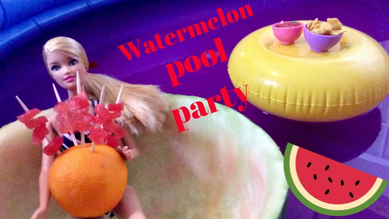 WATERMELON POOL PARTY! ~ Who put in the hot sauce?! 😤 - YouTube