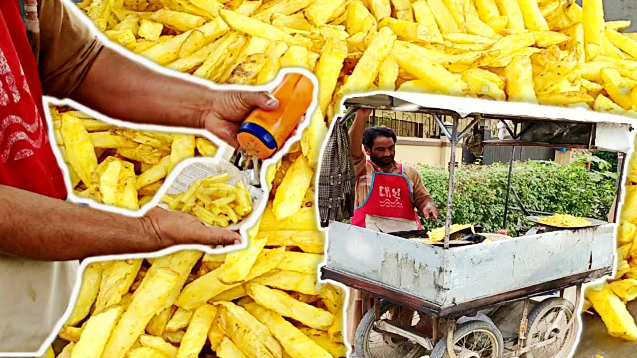 Hardworking Human Selling Afghani French Fries | آلو کی چپس | Afghan ...