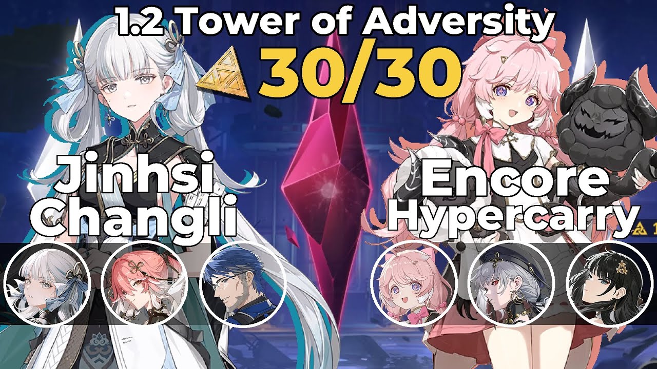 Jinhsi Changli & Encore Sanhua 1.2 Tower of Adversity 30 Star Clear ...