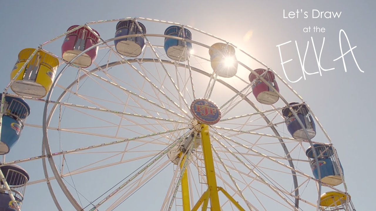 Let's Draw at the Ekka - Brisbane Drawing Day - YouTube