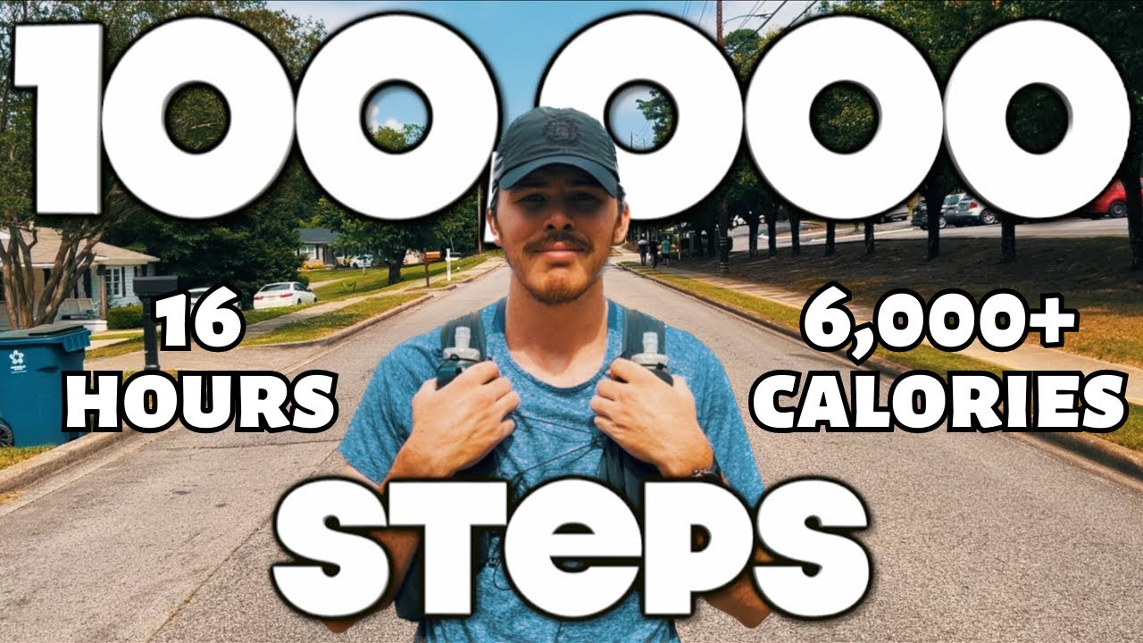 I Tried Walking 100,000 Steps in A Day.. - YouTube