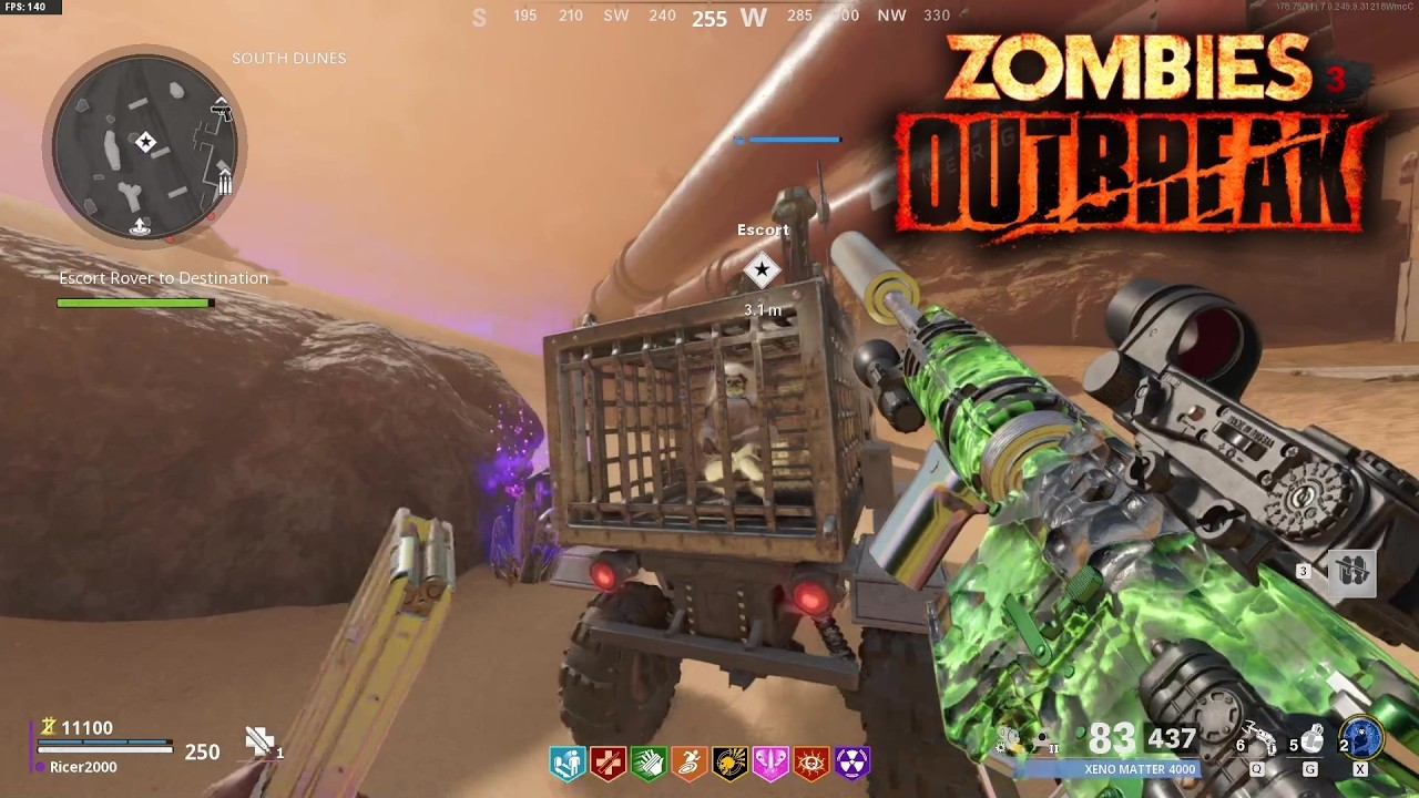 Dominating Outbreak with the XM4 in Cold War Zombies (No Commentary ...