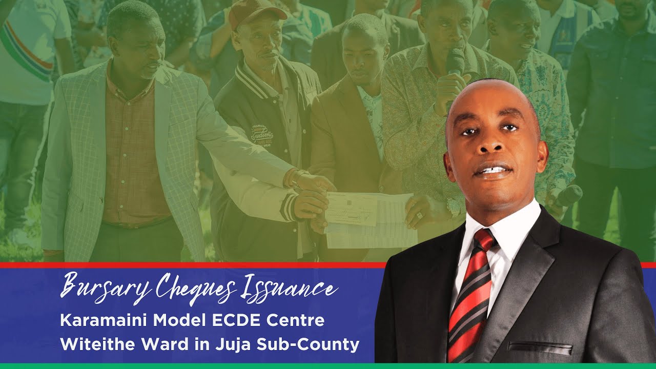 Bursary Cheques issuance ; Karamaini Model ECDE Centre in Witeithe Ward ...