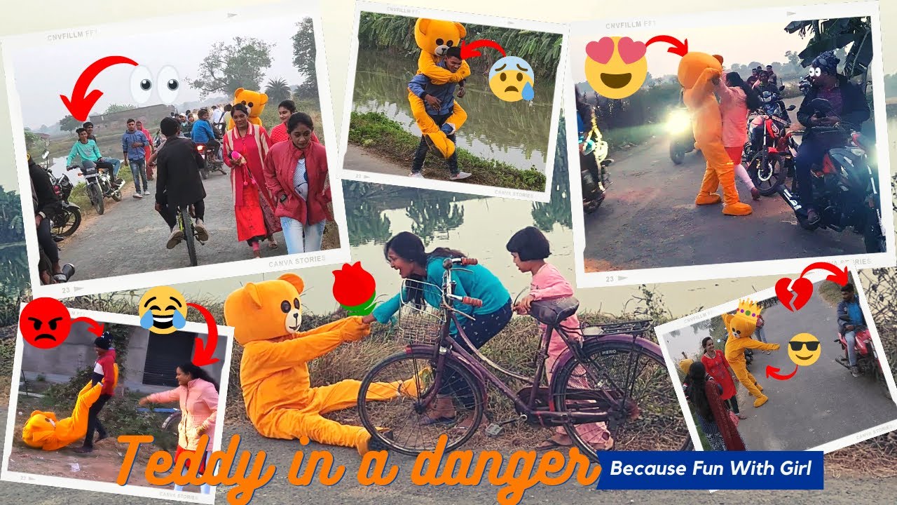 😜🫣Teddy in a danger because fun with girl👩‍🦰🤣|| Funny Video || 2022 ...
