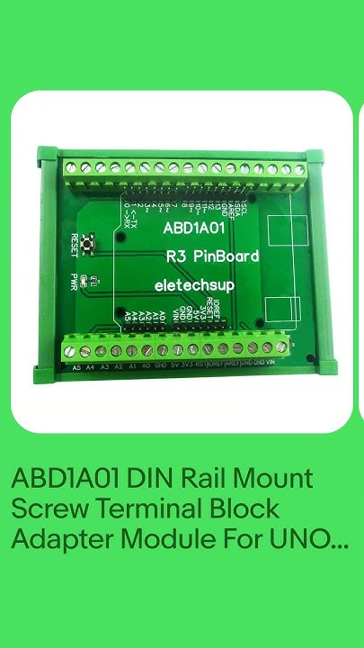 ABD1A01 DIN Rail Mount Screw Terminal Block Adapter Module For UNO R3 ...