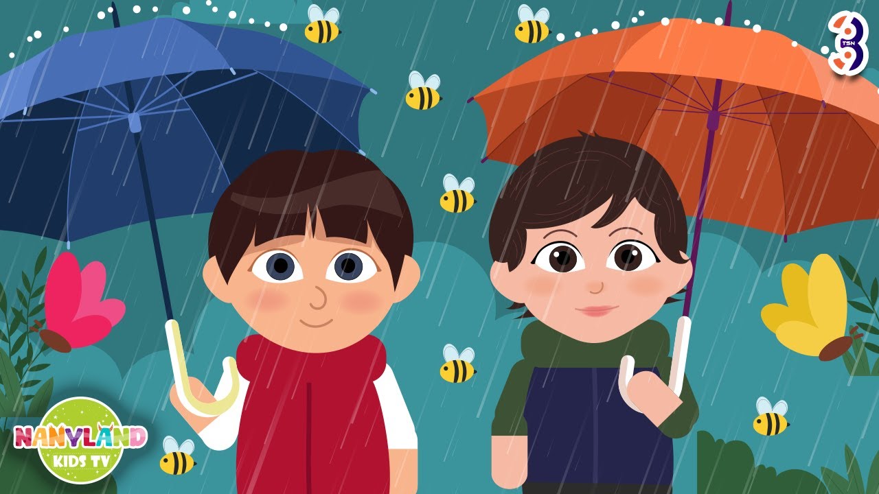 Raindrops Falling Kids Poem | Nanyland Rhymes and Kindergarten Songs ...