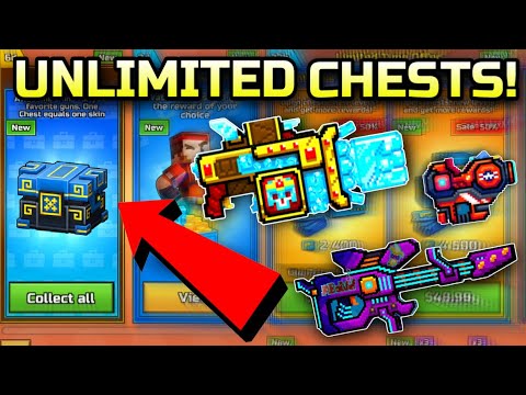 UNLIMITED WEAPON SKIN CHESTS! | Pixel Gun 3D - YouTube