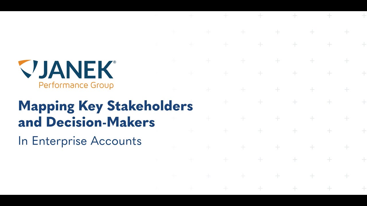 Mapping Key Stakeholders and Decision-Makers in Enterprise Accounts ...