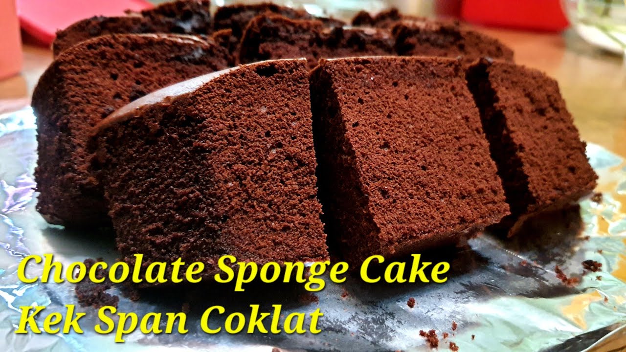 10-min Easy Chocolate Sponge Cake | No Egg Separation | Kek Span Coklat ...