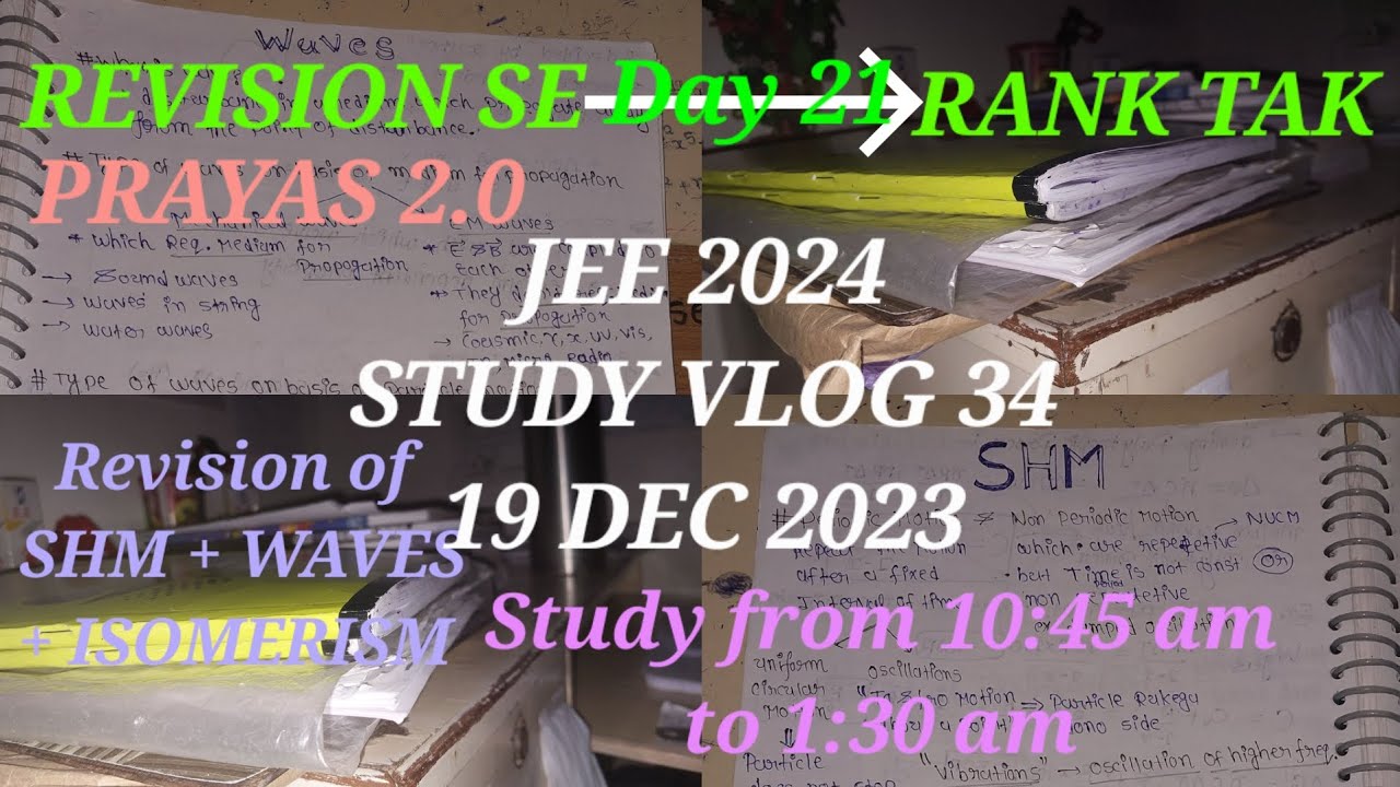 A Day in life of jee aspirant | PW PRAYAS 2.0 JEE 2024 - YouTube