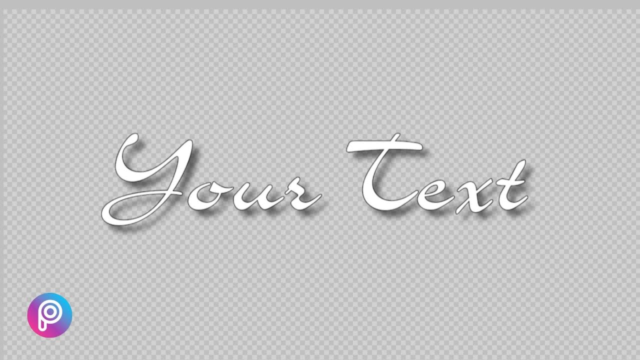 how to create PNG (transparent) format Text in PicsArt #ChandranEdit ...