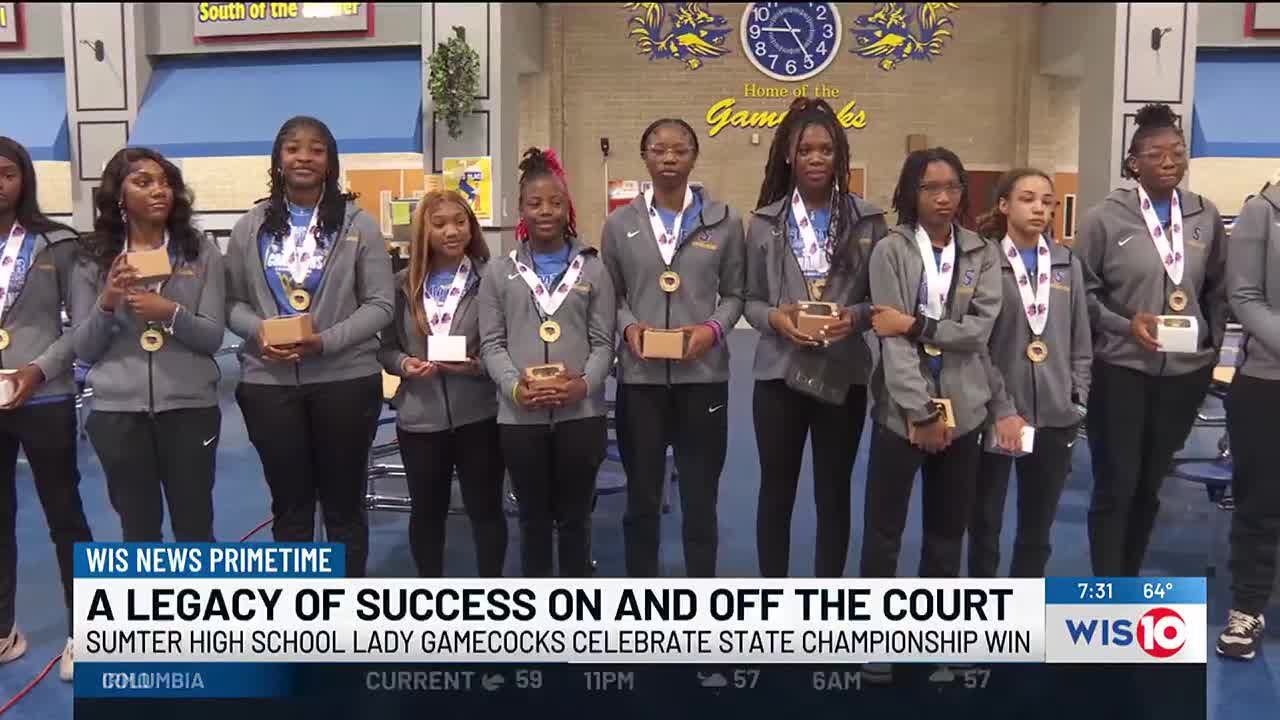 Sumter High School girls basketball celebrates perfect season and Class ...