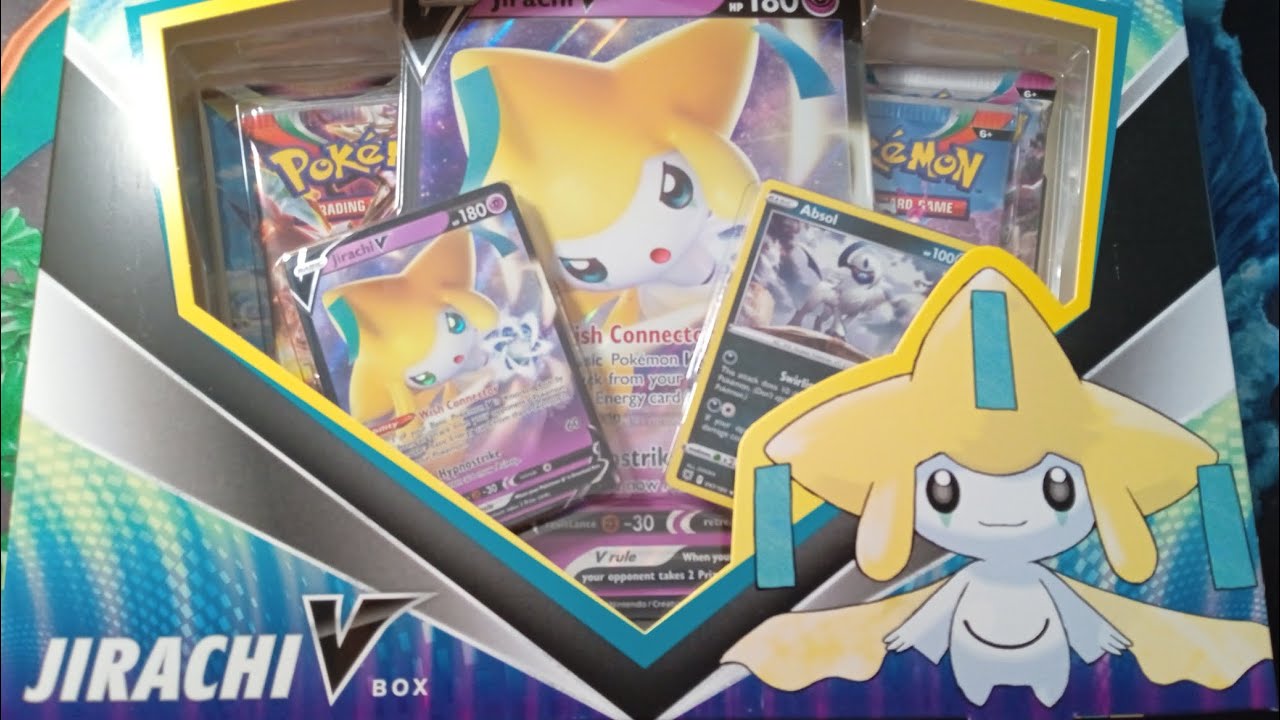 UNBOXING POKÉMON SCULATO DI JIRACHI V BOX PROMO - YouTube