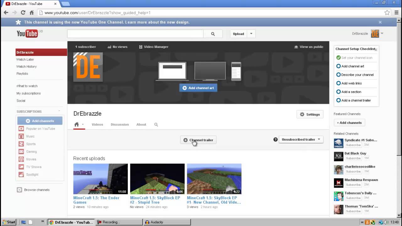 How To Switch Back To The Old YouTube Layout (2013) - YouTube
