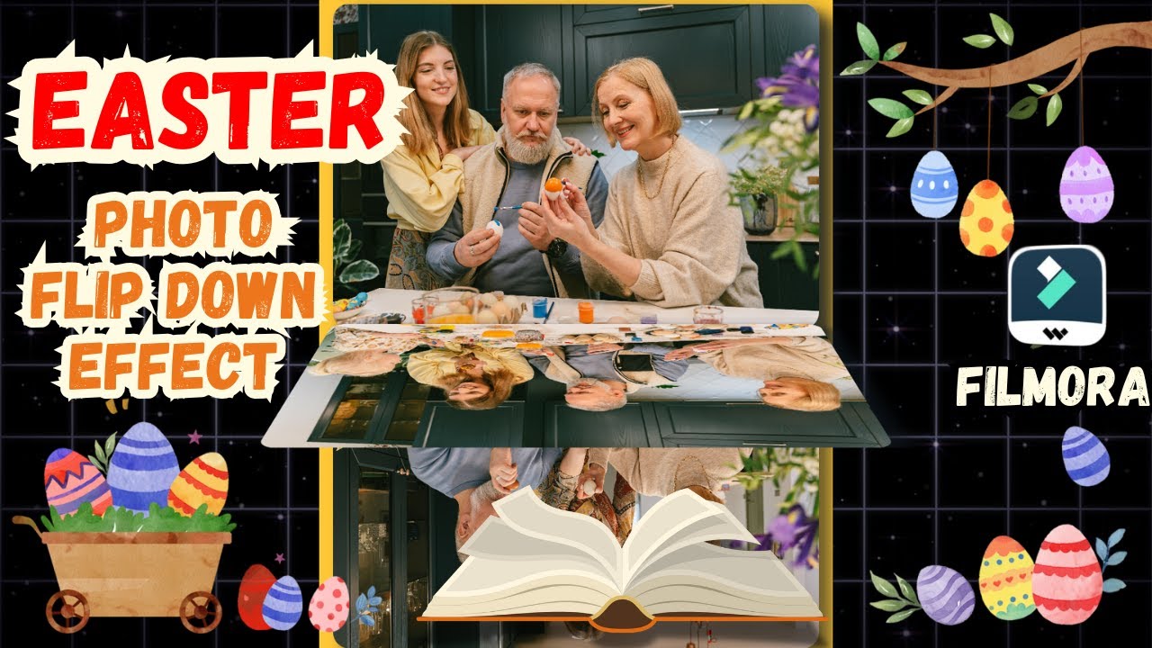 Easter Photo Flip Down Effect in Filmora 14 | Easy Step-by-Step photo slideshow Editing Tutorial ...