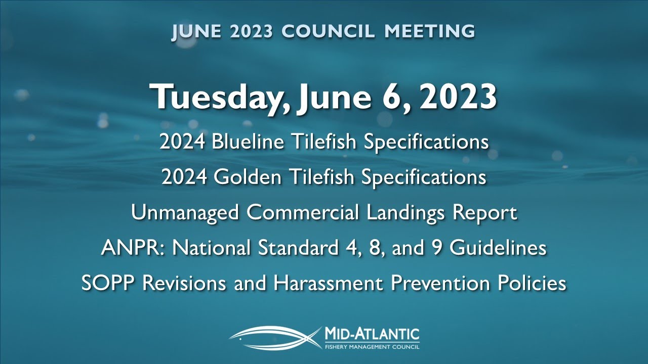 MAFMC Meeting: June 6, 2023 - YouTube