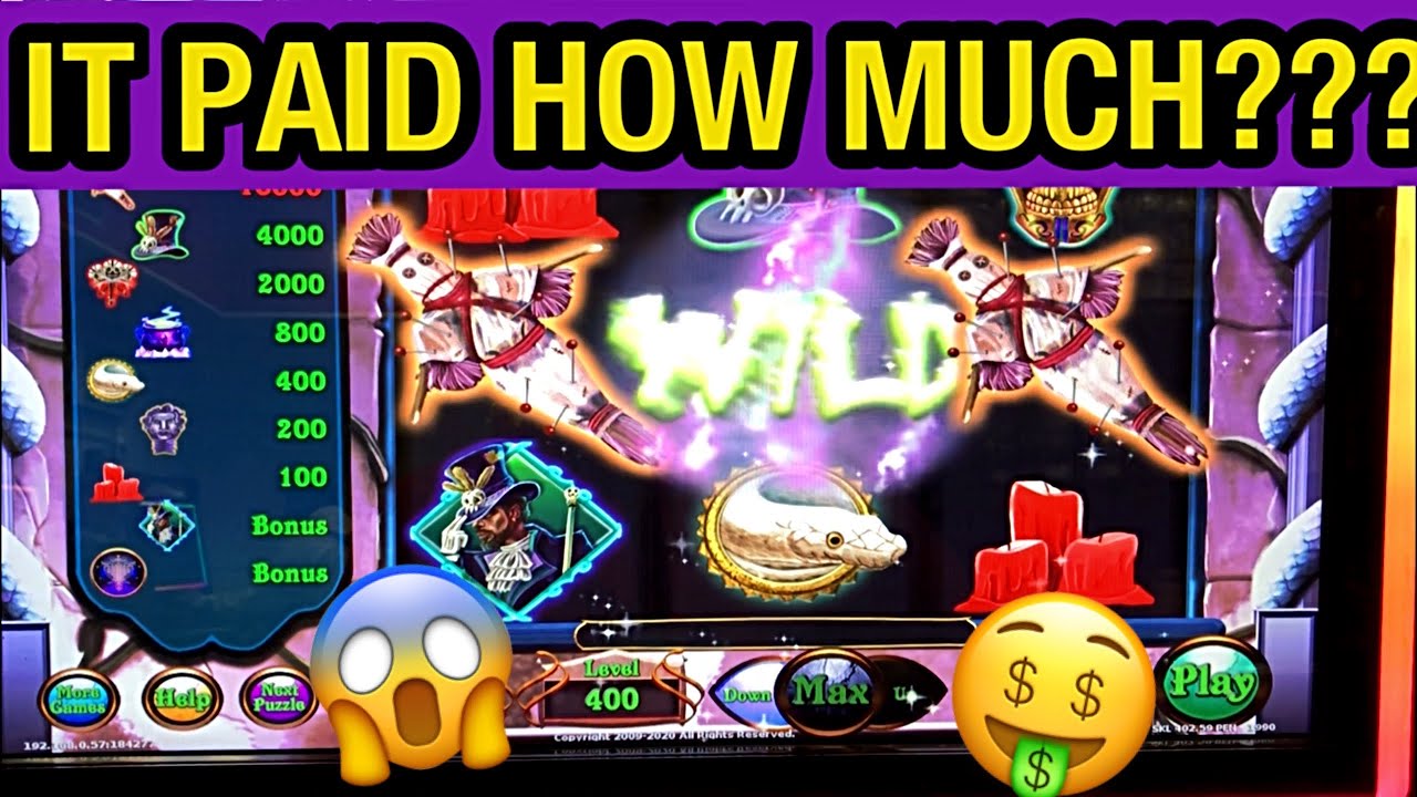 HUGE VOODOO PROGRESSIVE!!!**MUST SEE** RARE COIN BONUS THAT ACTUALLY ...