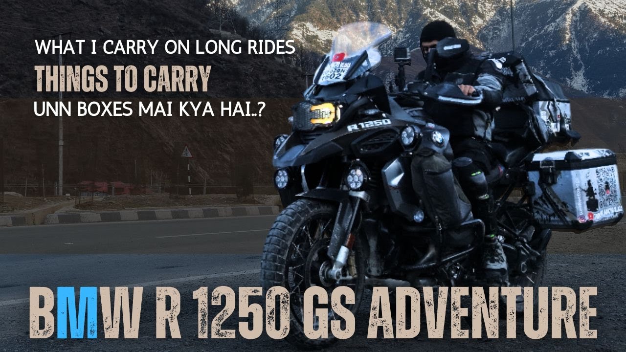 Essential Gear for a Long Bike Ride on My BMW R 1250 GS Adventure - YouTube
