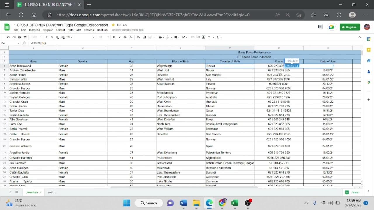 Digital learing - Google Collaboration -Menggunakan G-Spreadsheet [SIB ...
