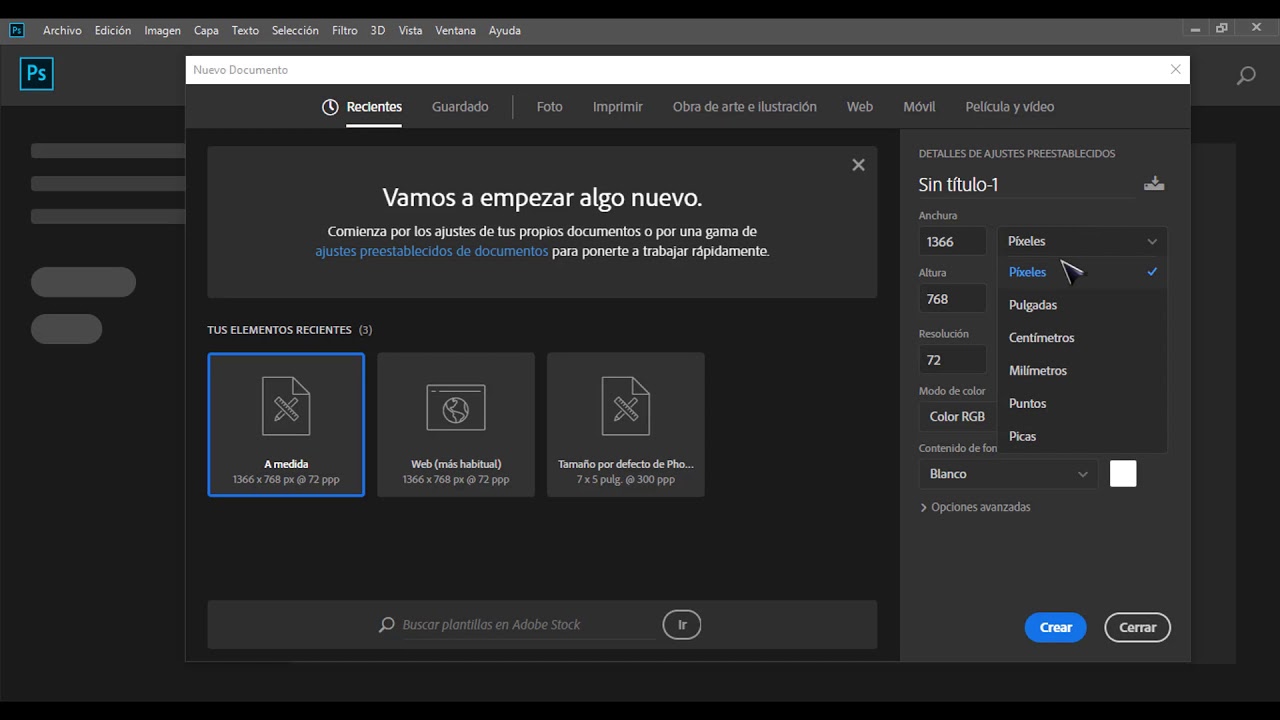 Descripción de la interfaz de Adobe Photoshop - YouTube