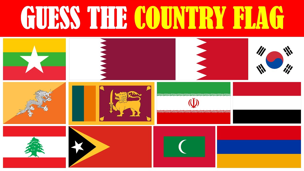 Guess the Flag Quiz 2 | Can you get these 25 country flags correct ...