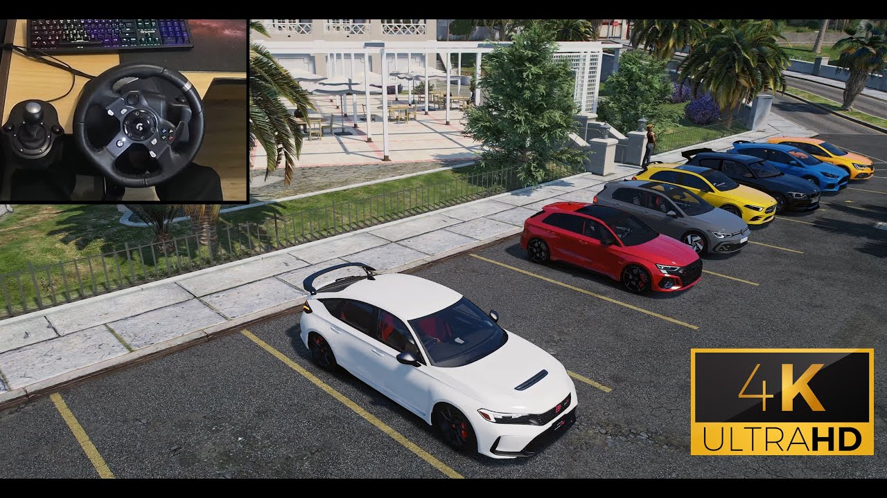 The Battle of The Hot Hatch || Logitech G920 + Shifter Gameplay || GTA ...