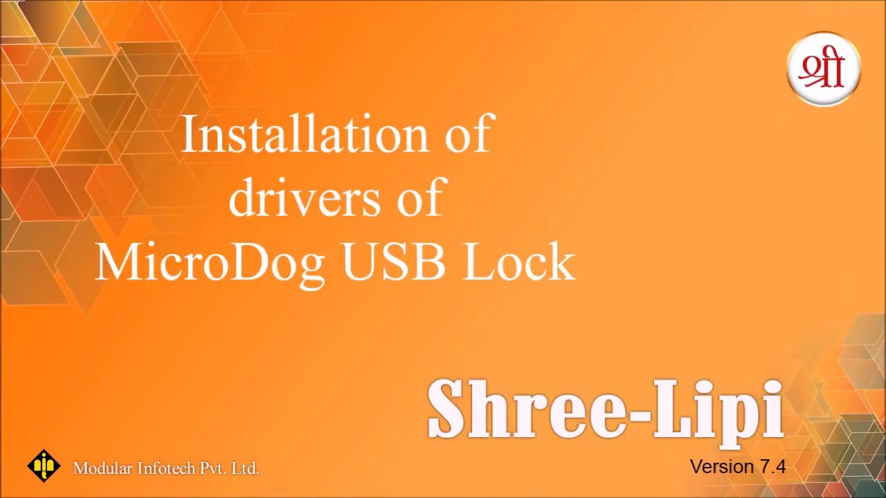 Installation of drivers of MicroDog USB lock - YouTube