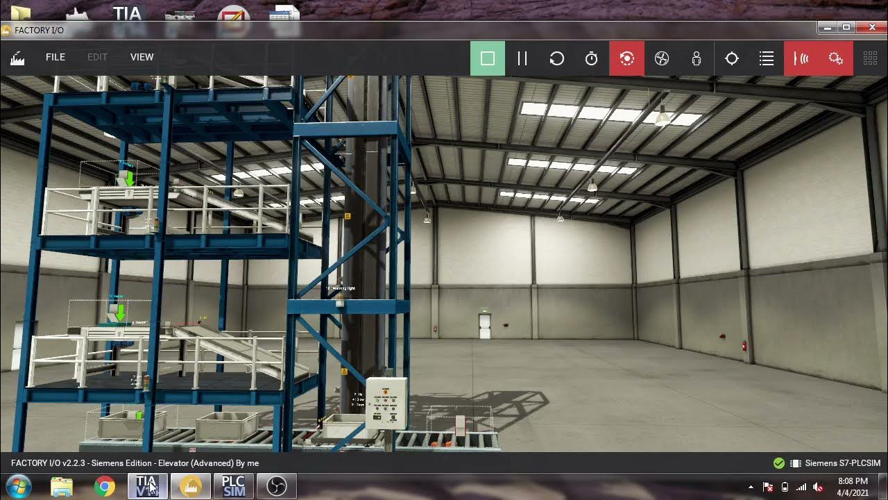 Factory IO Scene Elevator Advanced - Programming - Tutorial - TIA ...