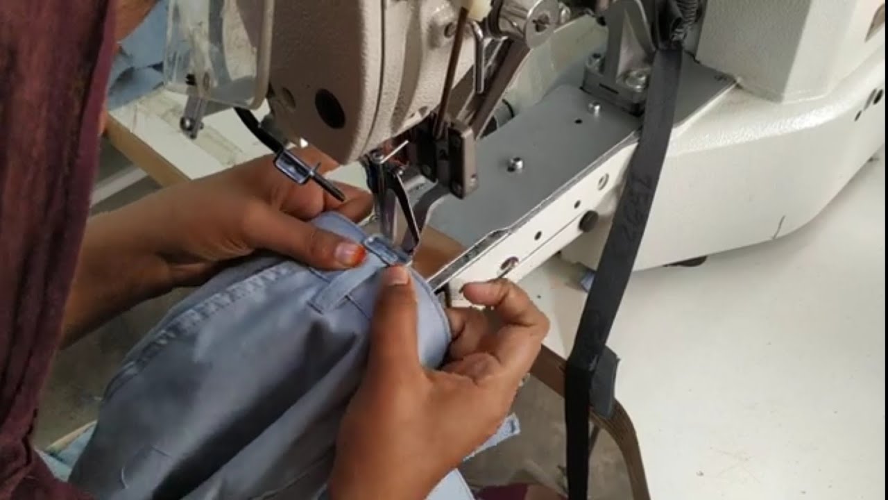 How to make Loop Bartack without fold tack, shorts, chino, denim, Cargo, loop btk - YouTube