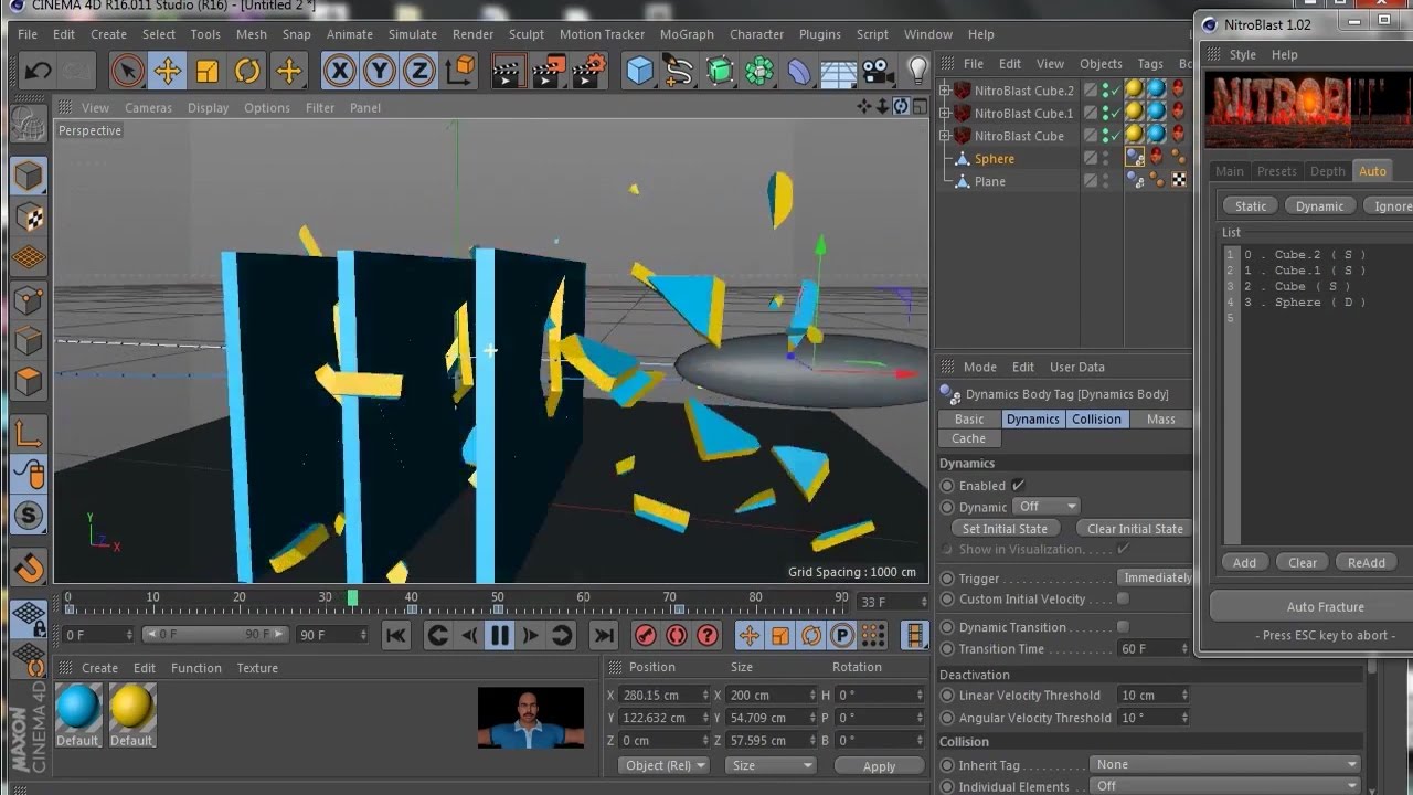 Cinema 4D Bangla Tutorials NitroBlast work - YouTube