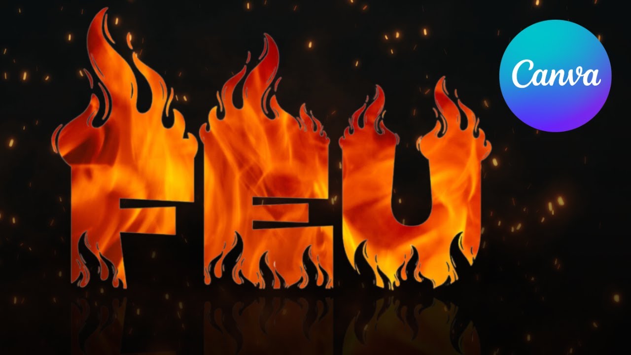 Effet de Texte en Flammes : Tutoriel Typographie en Feu! - Canva ...