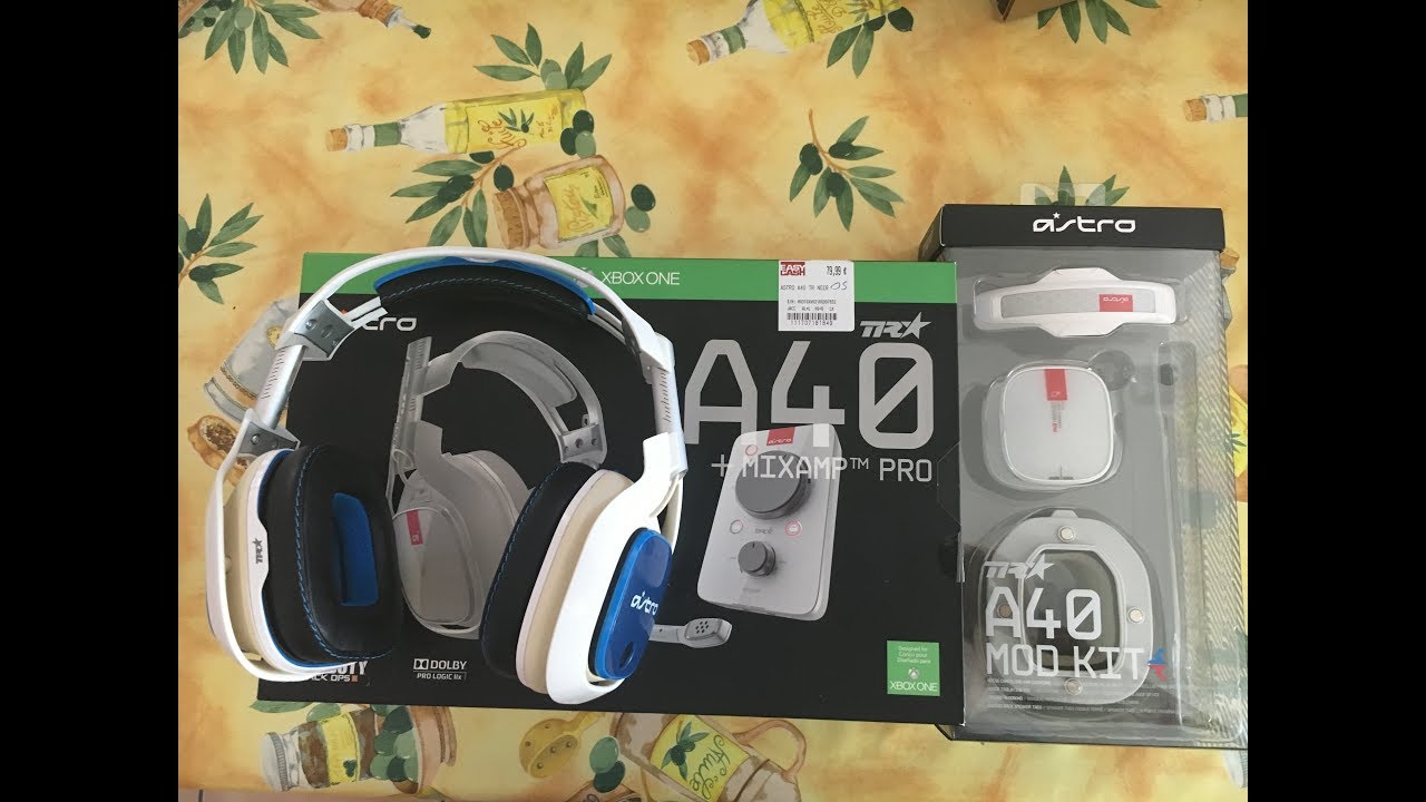 UNBOXING ASTRO A40 TR + MIX AMP PRO + MOD KIT BLEU - YouTube