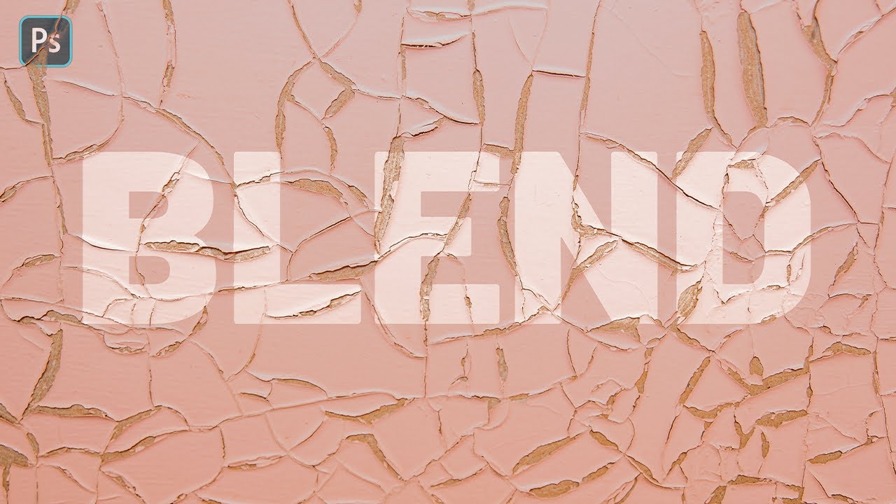 How to Blend Text or Logo - Photoshop Tutorial - YouTube